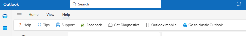 Where is the file tab in Outlook? - Microsoft Q&A