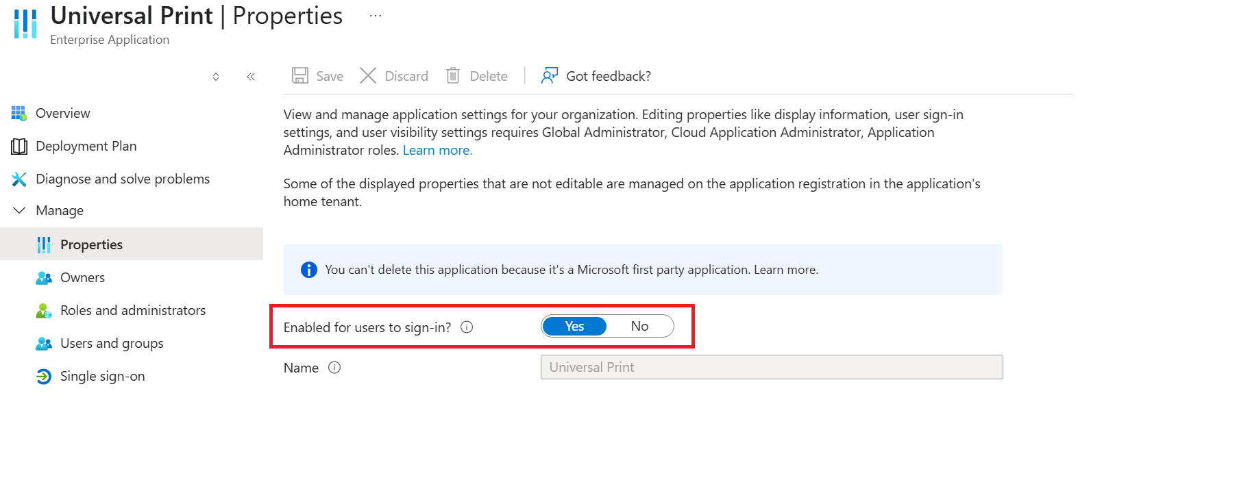 Universal Print access Error 401 - Microsoft Q&A