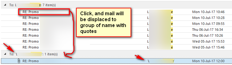 Why does Outlook sometimes use quotes around names (and doesn't ...