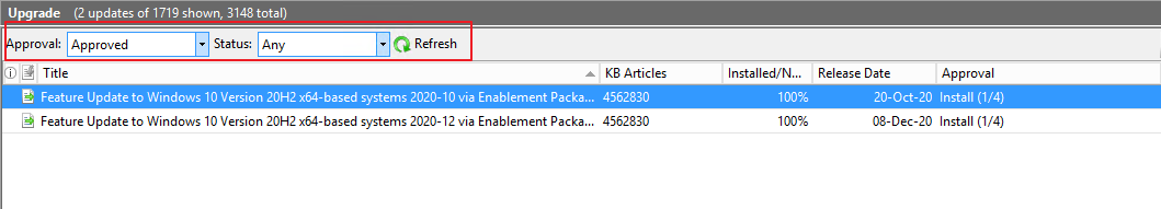 WSUS not show updates to install - Microsoft Q&A