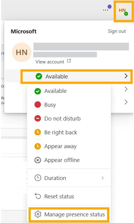 the status is not enabled on my email, always presence unknow ...