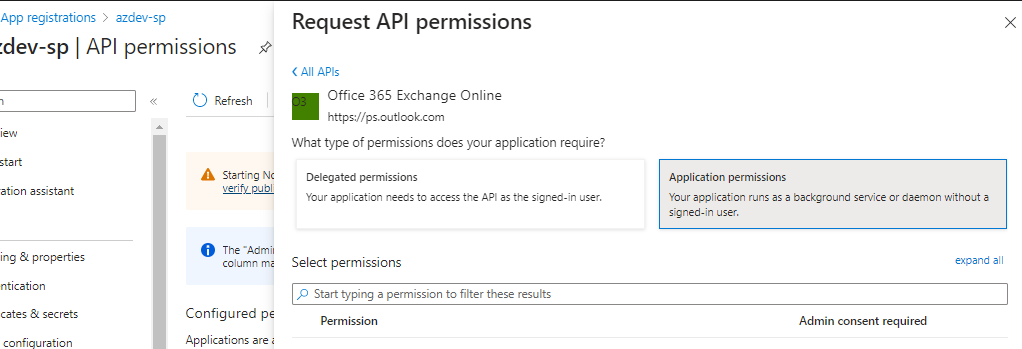What are the necessary permission to send an email on behalf of a user ...