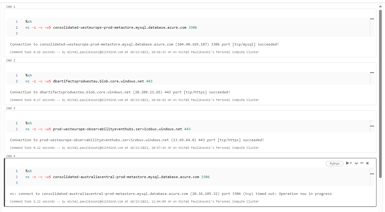 Databricks Metastore is down - Microsoft Q&A