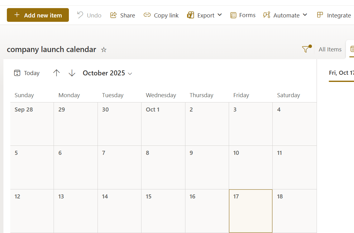 how to display data in calendar view on sharepoint calendar - Microsoft Q&A