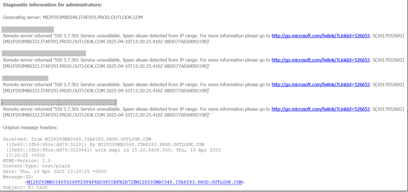 email message - Microsoft Q&A