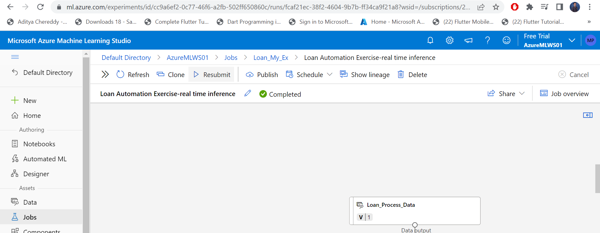 In Azure ML studio deploy option is not there - Microsoft Q&A