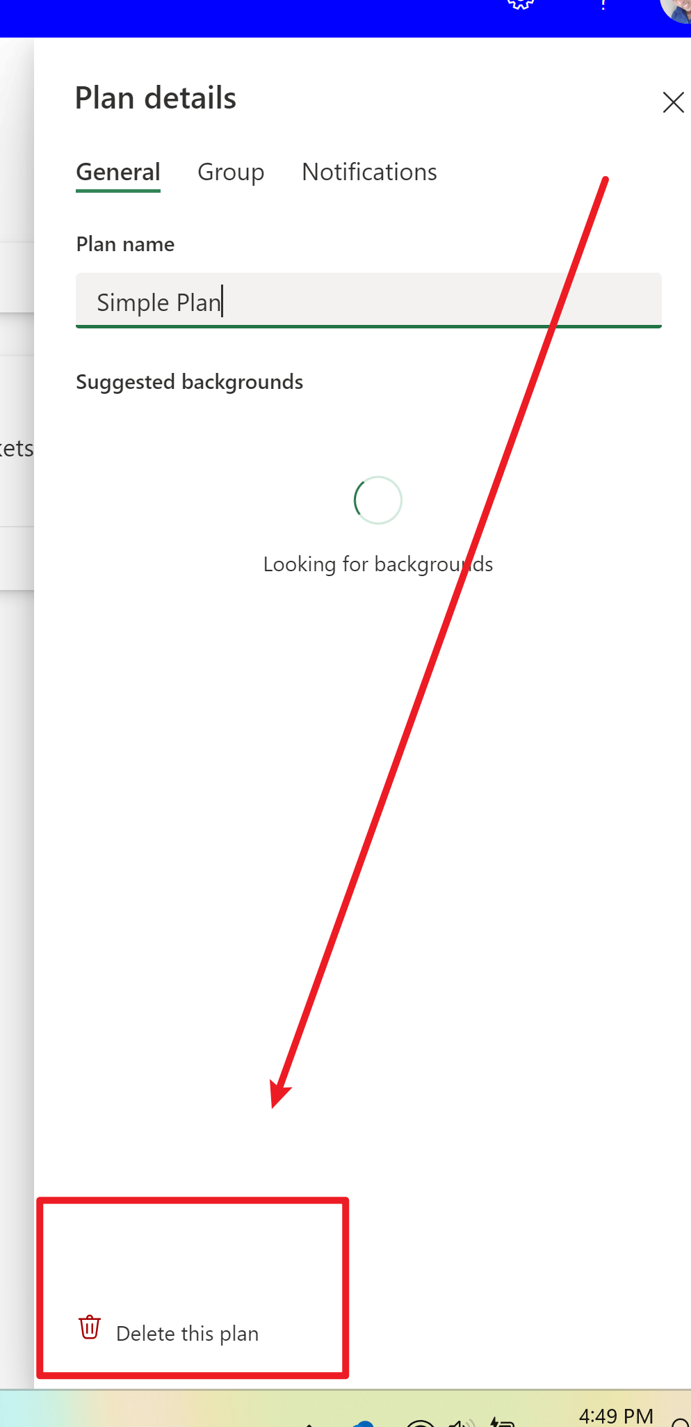 How do I delete a plan in MS planner? - Microsoft Q&A