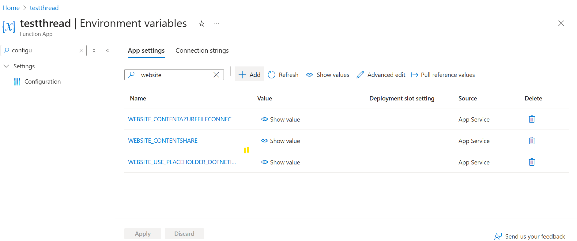Unable to delete or disable an azure function in Azure function App ... Unable to delete or disable an azure function in Azure function App ...