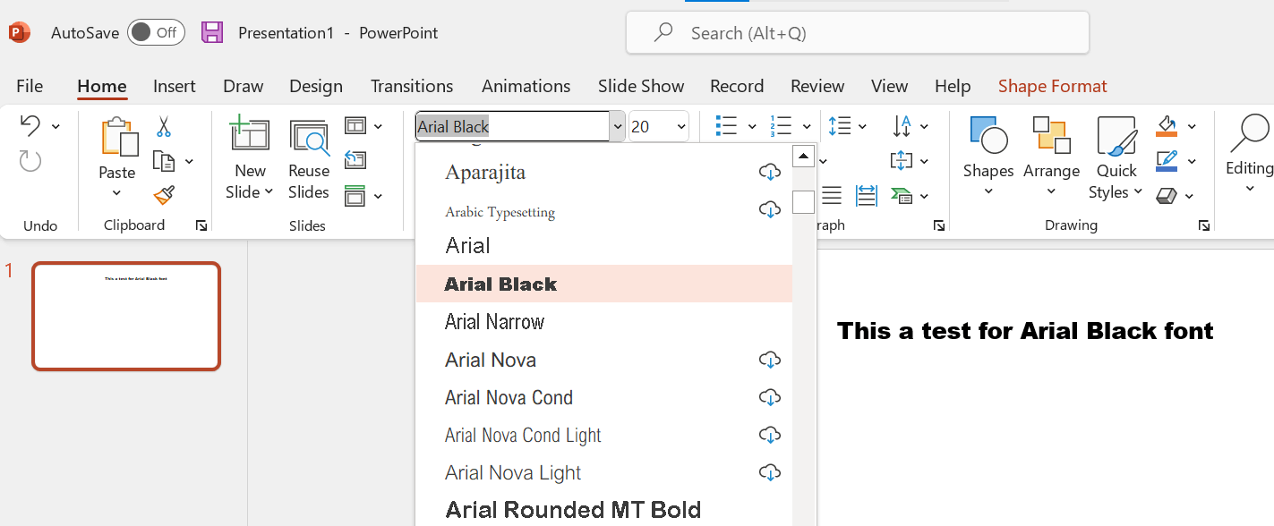 Font list is different in Word vs PowerPoint - Microsoft Q&A