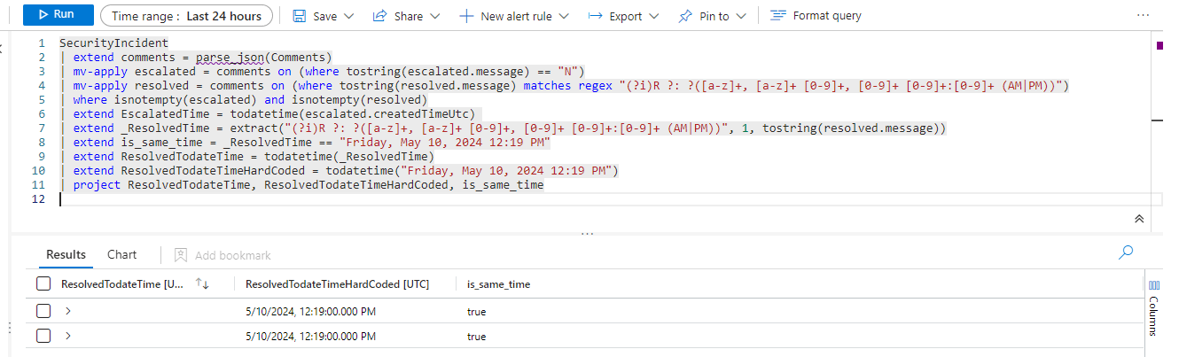 Sentinel Kusto Query Todatetime Function Does Not Work With Dynamic Values Microsoft Qanda