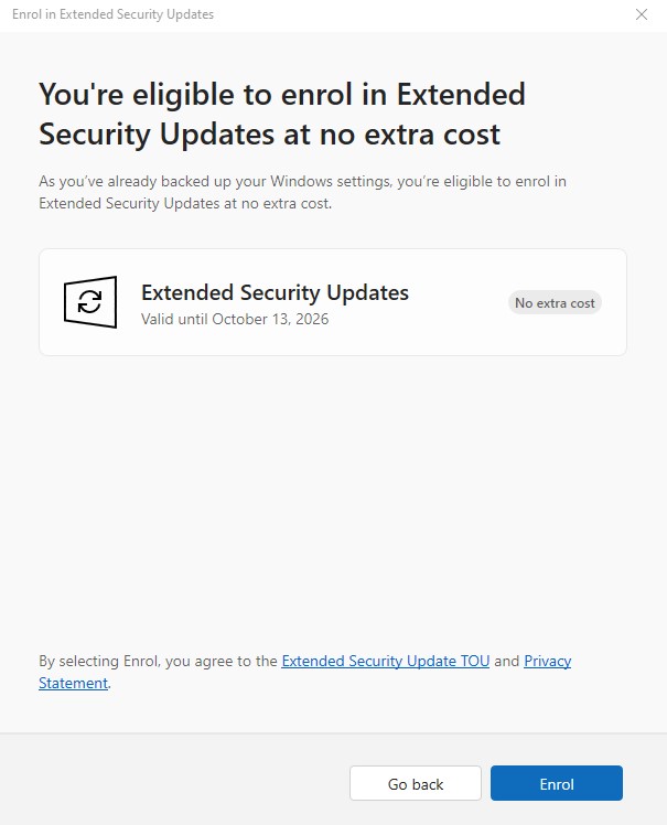 How to change the setting from free ESU to paid version for consumer ...