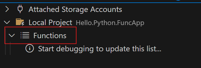 Unable to add function binding--vscode workspace local project is not ... Unable to add function binding--vscode workspace local project is not ...