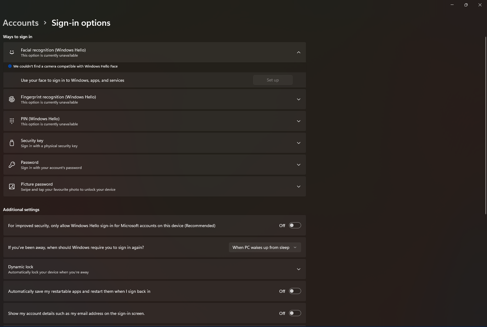 Windows 11 doesn't recognise BRIO 4K Stream Webcam for Windows Hello - Microsoft Q&A