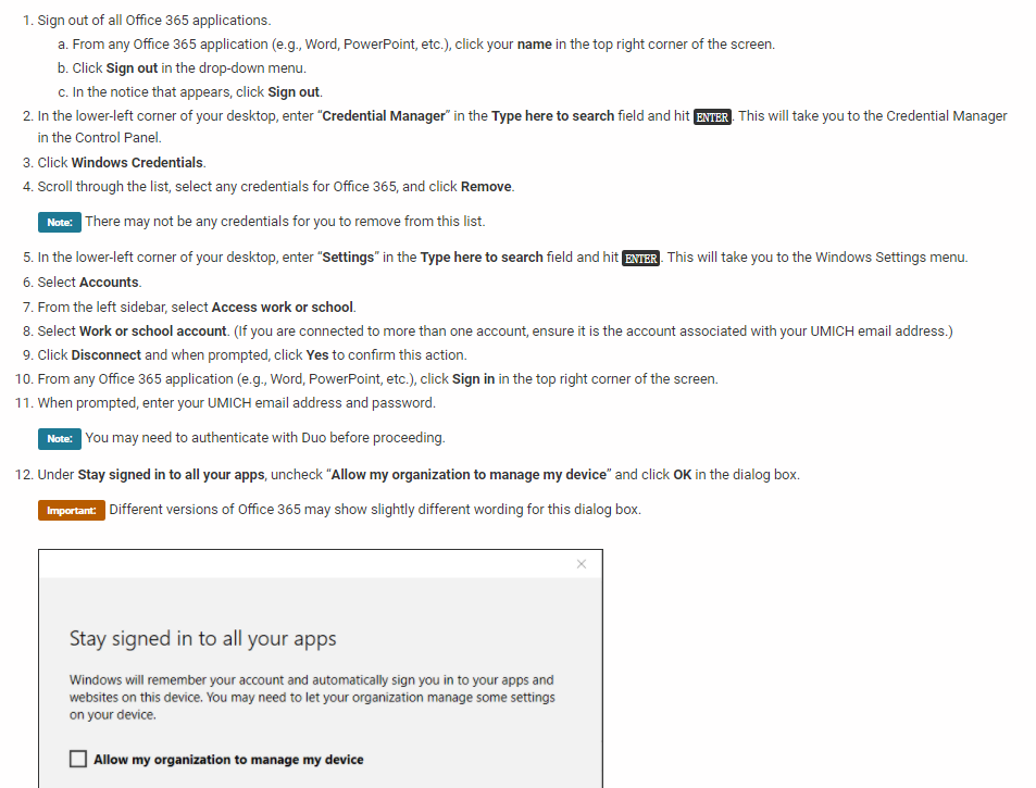 Your account was not set up on this device because device management ...