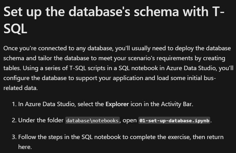 Training module "Architect modern applications using Azure SQL Database" gives incorrect data ...