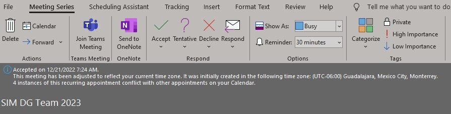 Meeting notification 30 mins late - Microsoft Q&A
