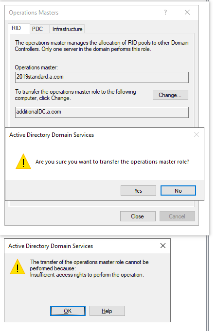 Active Directory - Delegation- FSMO role transfert - Microsoft Q&A