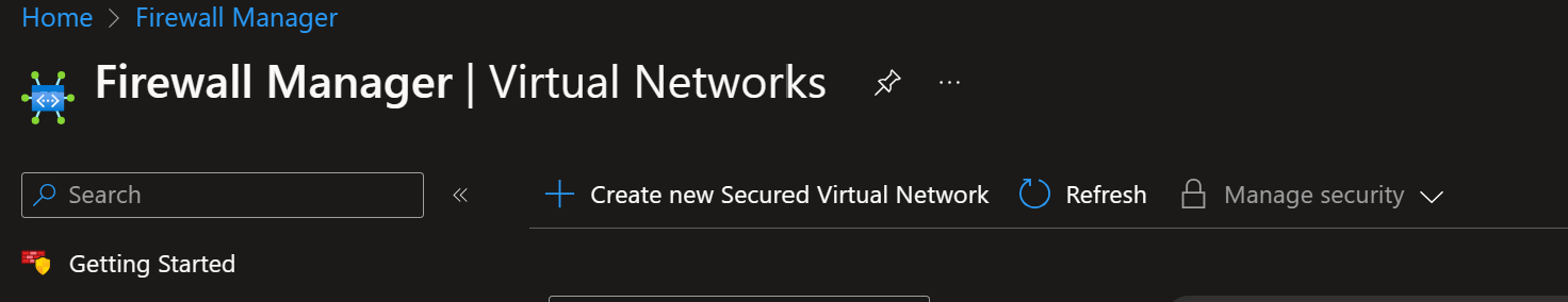 Azure Firewall Manager GUI peered vnet icon - Microsoft Q&A