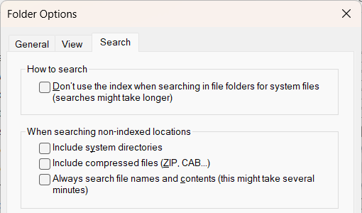 Win 11 File Explorer search option - by name only! - Microsoft Q&A