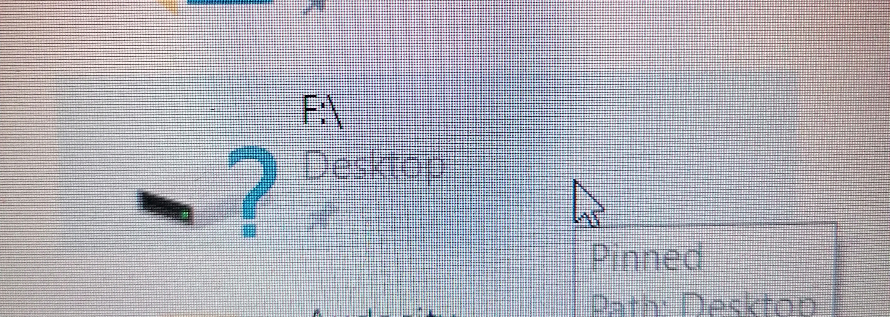 F drive question mark - Microsoft Q&A