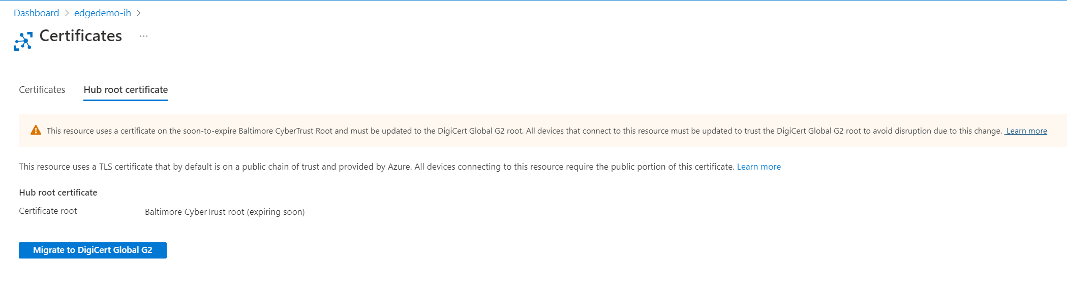 Please Help Create Device For Testing Digicert Global Root G2