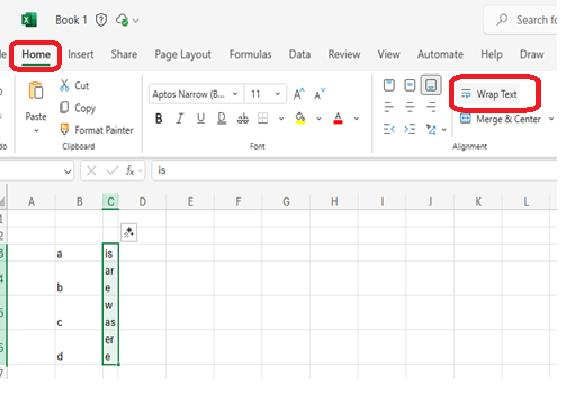 How to get the Auto-fit text option in Microsoft Excel for the Web ...