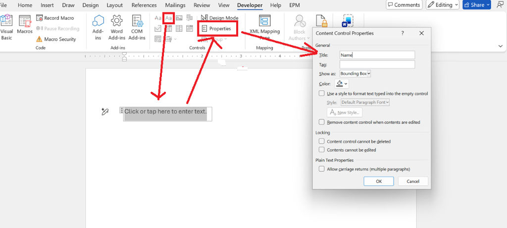 Update Word document with Excel data in real time - Microsoft Q&A