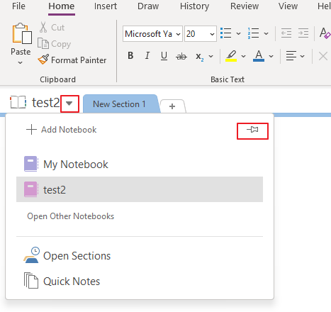 Tabs on top in One Note - Microsoft Q&A