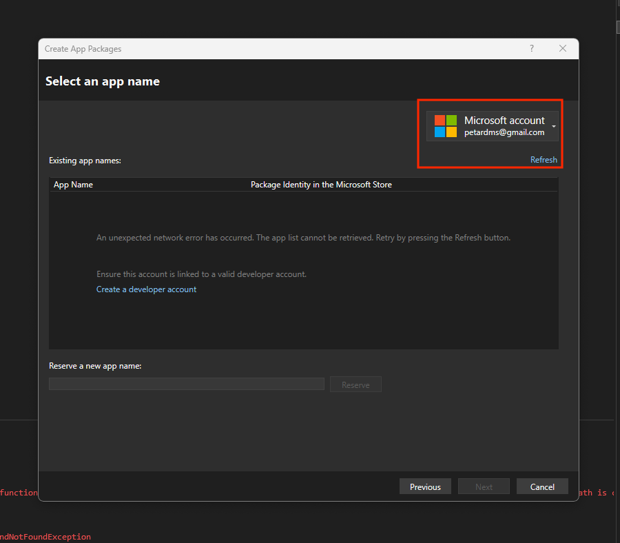 Unable to Create App Packages in VS 2022. - Microsoft Q&A