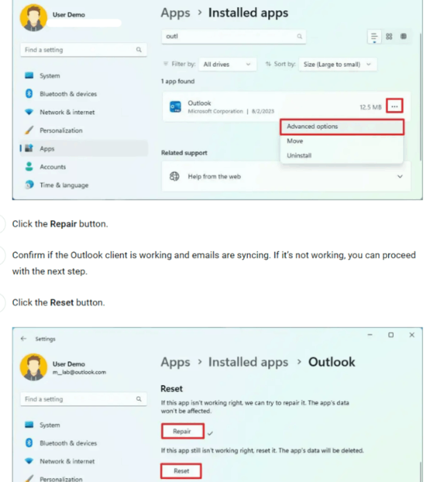 Outlook won't open. - Microsoft Q&A
