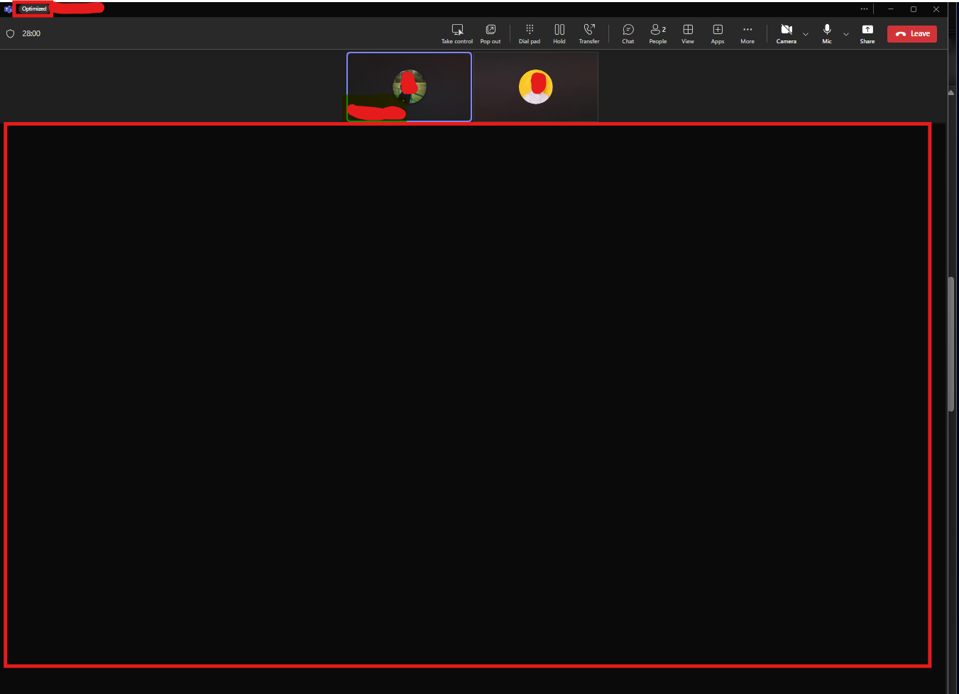 Teams shared window is getting blank after switching to another window ...
