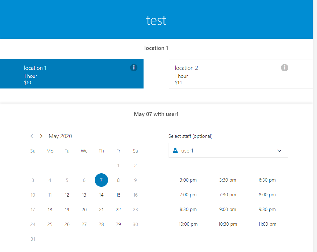 Microsoft Bookings for multiple locations - Microsoft Q&A
