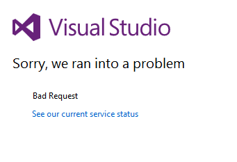 Visual Studio 2015 Sign In issue - Microsoft Q&A