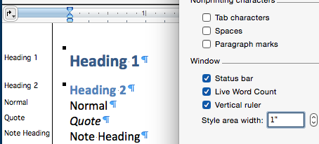 Getting a Sidebar That Shows Styles - Microsoft Q&A