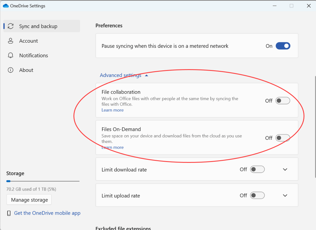 Turn OFF Files on Demand and File Collaboration in OneDrive - Microsoft Q&A