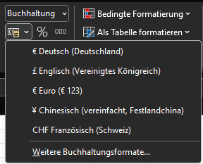 Excel - How can I select which currencies are in the currency dropdown ...