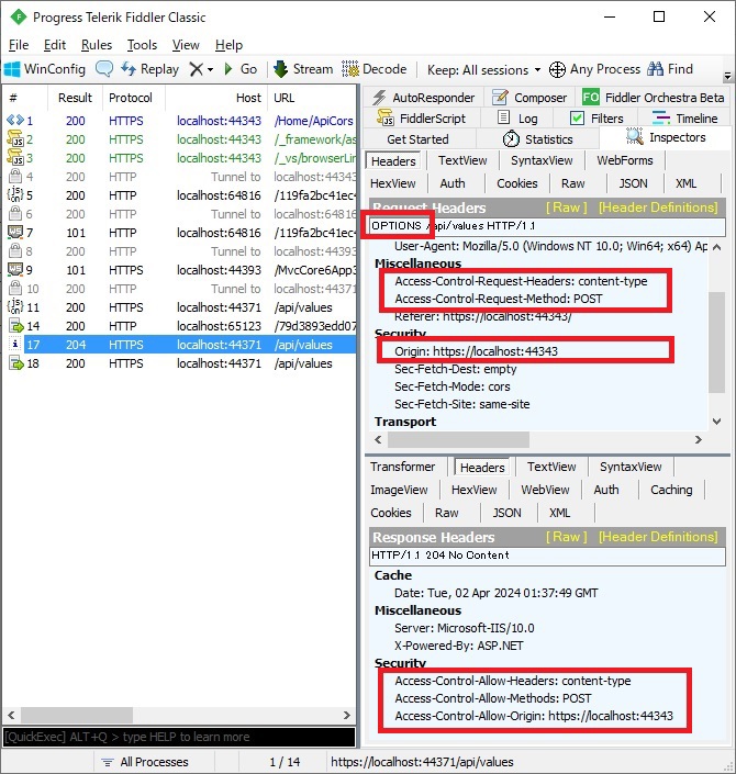 CORS Policy Blocking POST Request in ASP.NET Core Minimal API with IIS Express (GET Works ...