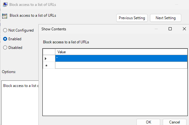 How to restrict users to access one particular URL from Microsoft Edge ... How to restrict users to access one particular URL from Microsoft Edge ...
