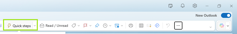 Quick Access Toolbar in the New Outlook - Microsoft Q&A