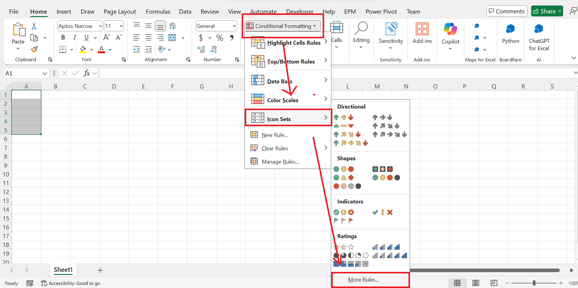 How do I format a blank cell with a red flag icon? - Microsoft Q&A
