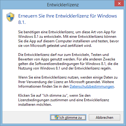 Updating the license for WinRT apps in VS 2013 - Microsoft Q&A