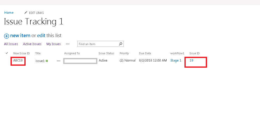 Sharepoint Issue Tracker. Issue ID not visibile in Issue Tracking List ...