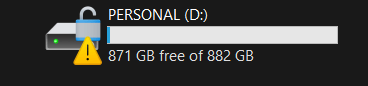 How to remove exclamation mark from a drive? - Microsoft Q&A