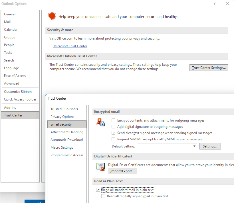 Outlook viewing email messages with missing content - Microsoft Q&A