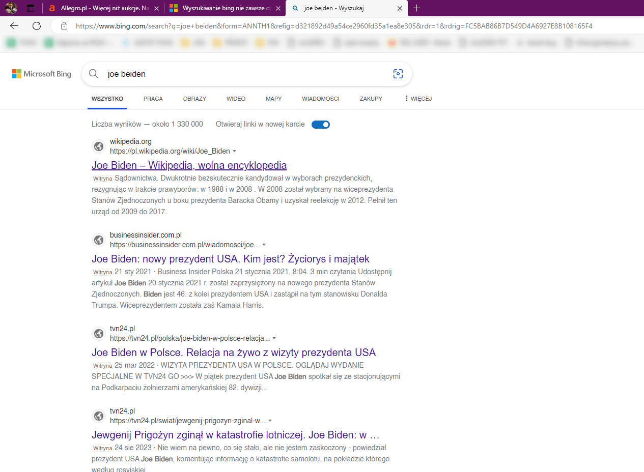 Wyszukiwanie bing nie zawsze działa - Microsoft Q&A