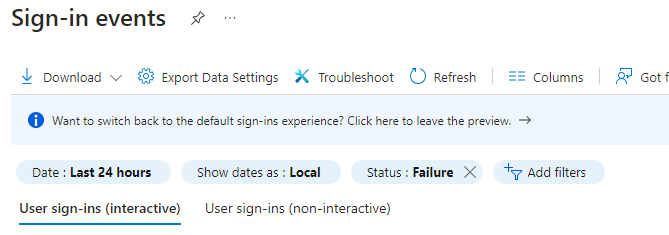Users Sign Logs "Status" field - Microsoft Q&A