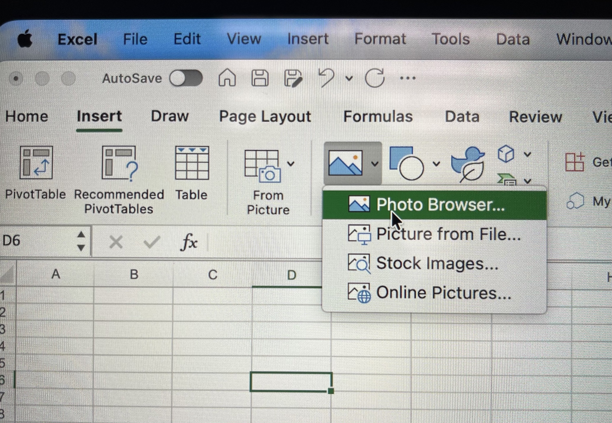 Insert picture "Place in Cell" option missing from Excel Mac ...