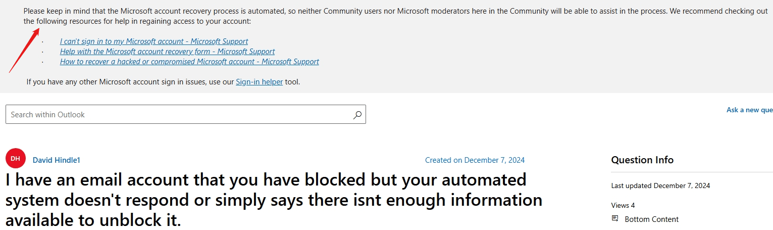 I have an email account that you have blocked but your automated system ...
