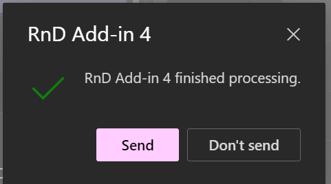 Now able to render UI using Ofiice.js(Office.context.ui.displayDialogAsync) in smart alert ...