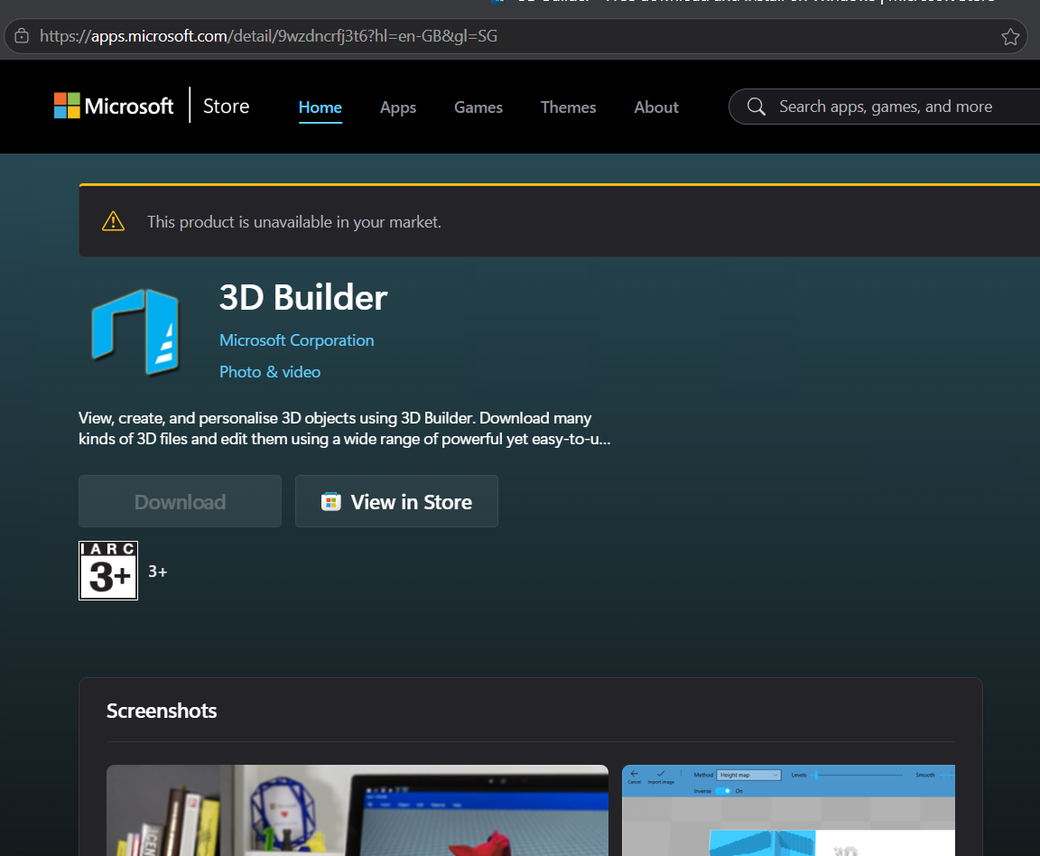 is 3d builder still available on windows - Microsoft Q&A